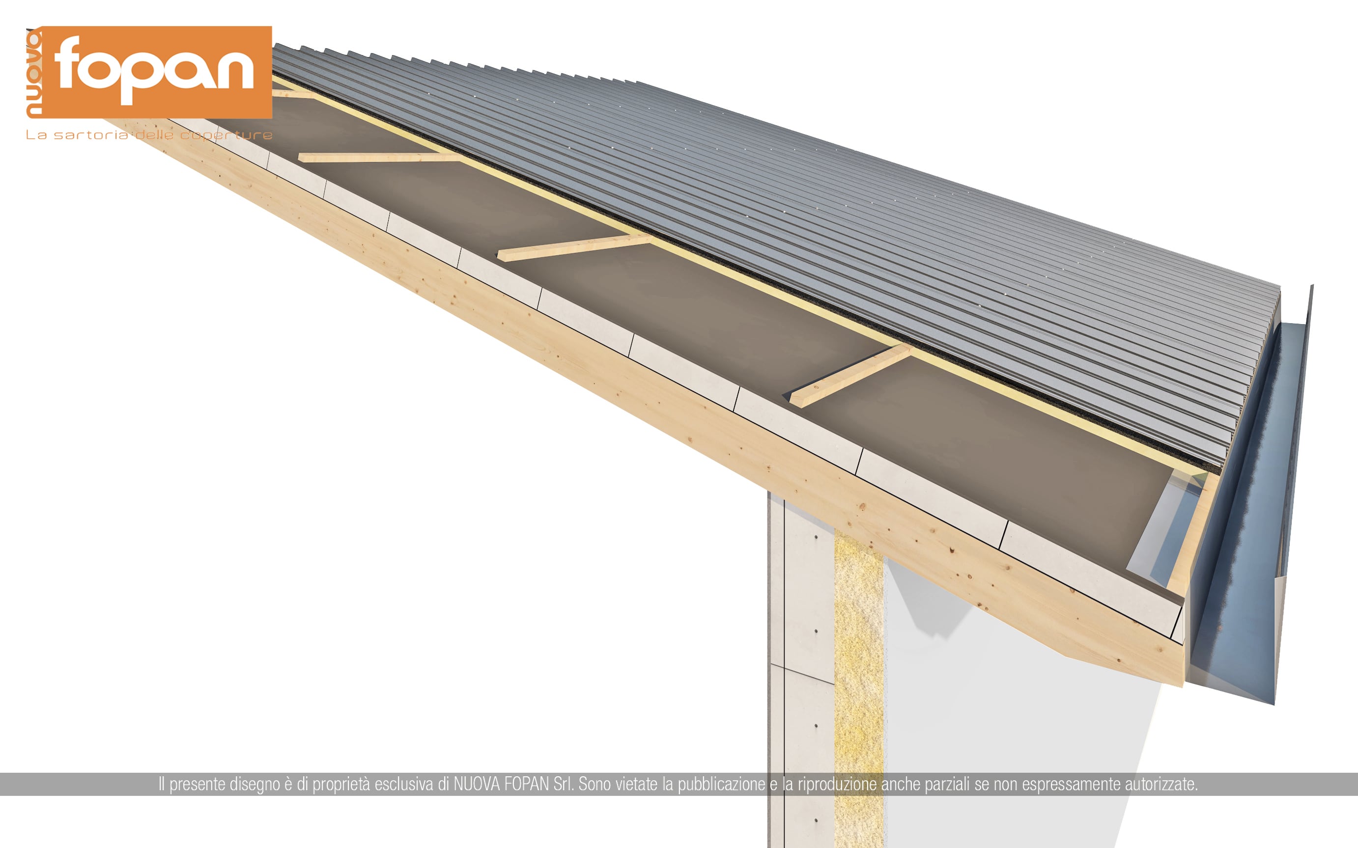 Isolamento tetto in lamiera - Nuova Fopan - Soluzioni su misura